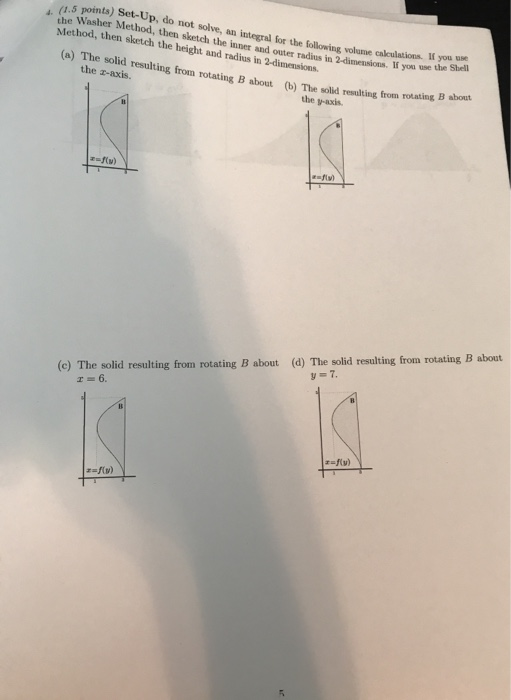 Solved 4. (1.5 points) Set-Up, do not solve, an integral for | Chegg.com Solved 4. (1.5 points) Set-Up, do not solve, an integral for | Chegg.com