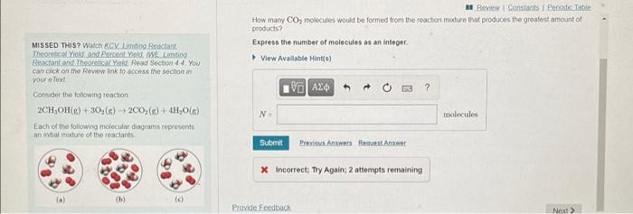 Solved Consider 2CH3OH+3O2->2CO2+4H2OHow many CO2 Molecules | Chegg.com