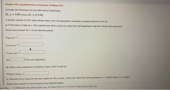 Solved Chapter 09 Supplementary Exercises Problem 071 9514