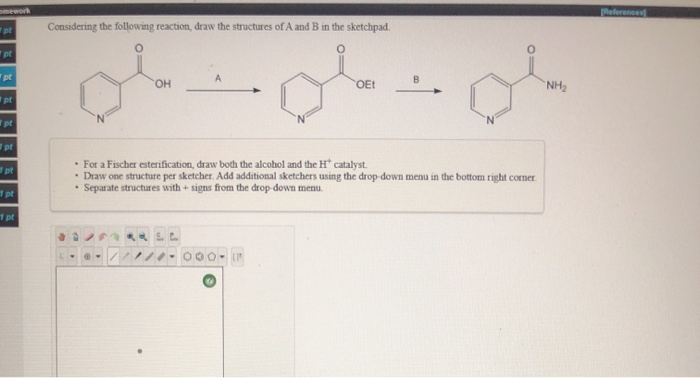 Solved Considering the following reaction draw the | Chegg.com