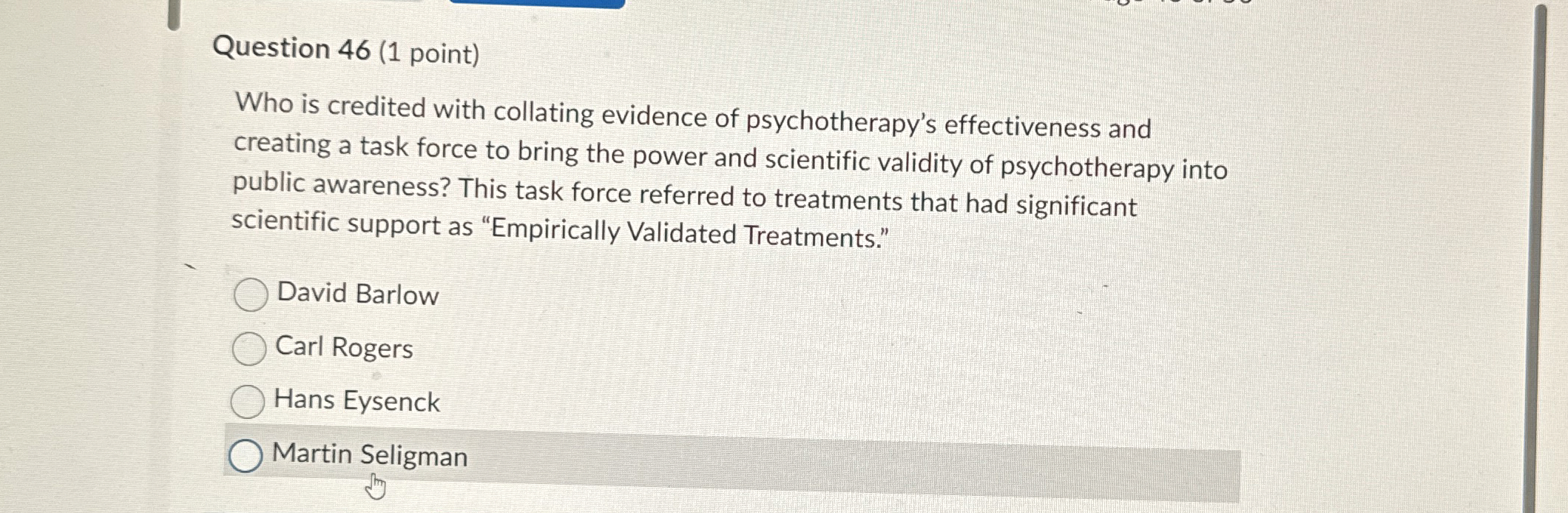 Solved Question 46 (1 ﻿point)Who is credited with collating | Chegg.com