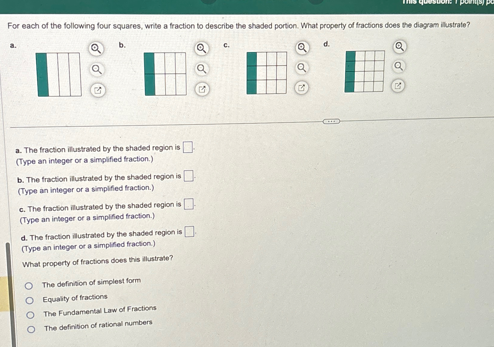 Solved For each of the following four squares, write a | Chegg.com