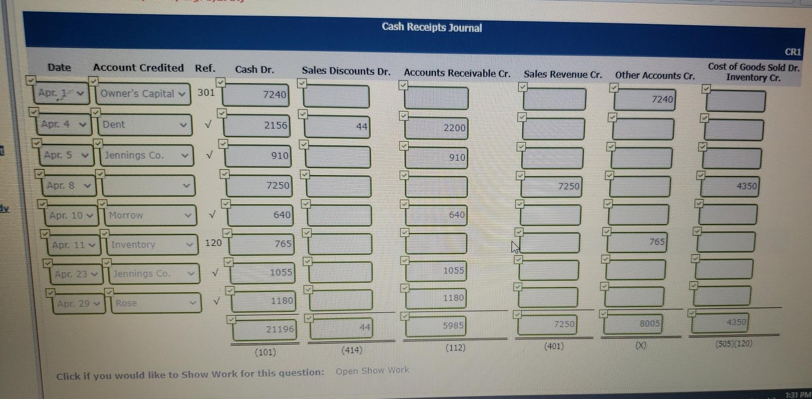 Solved CALCULATOR PRINTER VERSION BACK Problem 7-01A a-c | Chegg.com