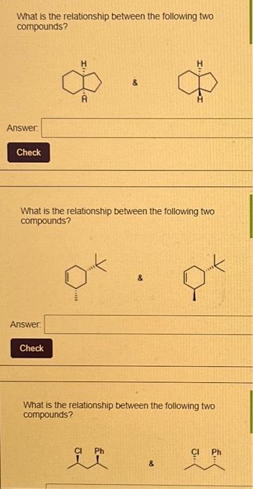Solved What is the relationship between the following two | Chegg.com
