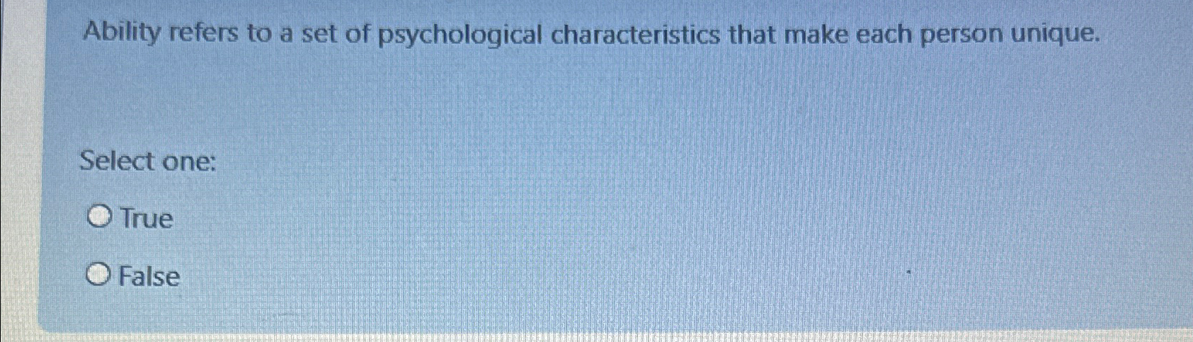 Solved Ability refers to a set of psychological | Chegg.com
