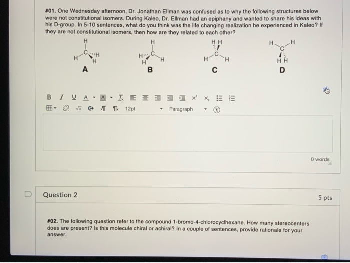 Solved #01. One Wednesday afternoon, Dr. Jonathan Ellman was | Chegg.com