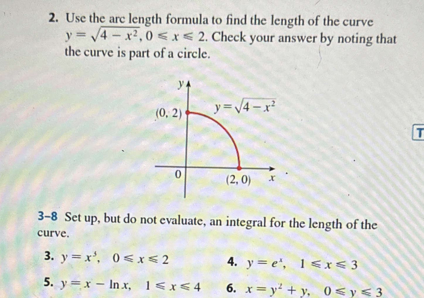 Solved Use the arc length formula to find the length of the | Chegg.com