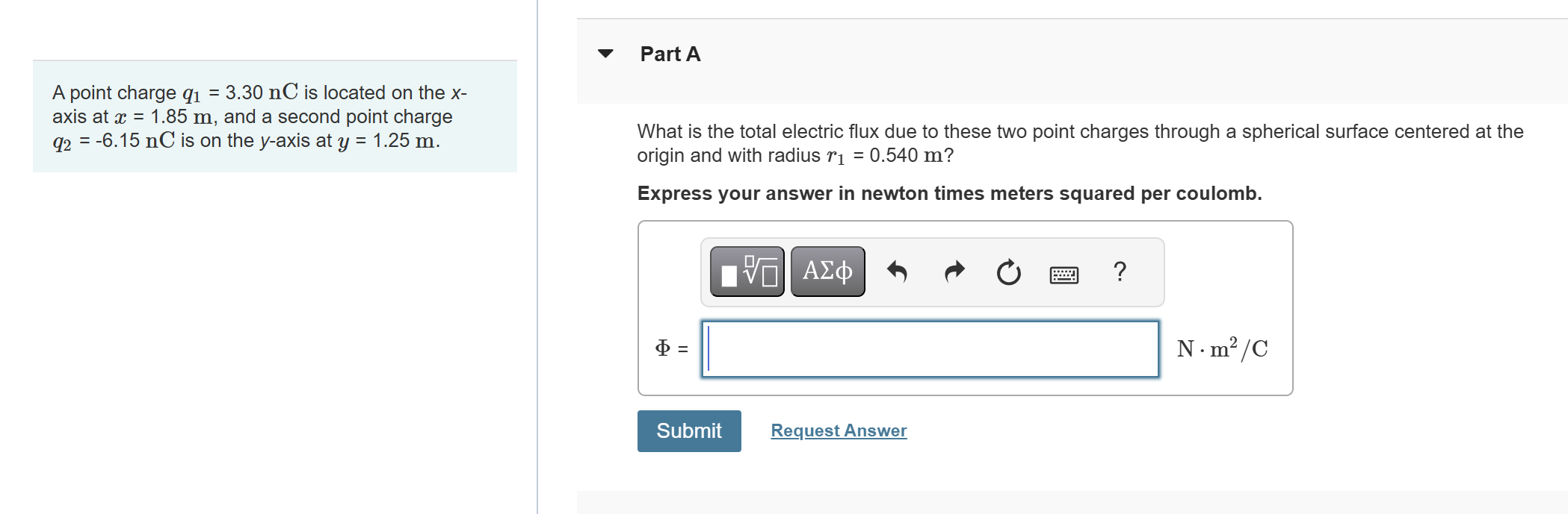 Solved A point charge q_(1)=3.30nC is located on the x -axis | Chegg.com