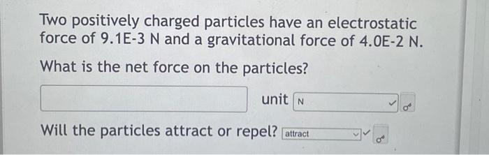 Solved Two positively charged particles have an | Chegg.com