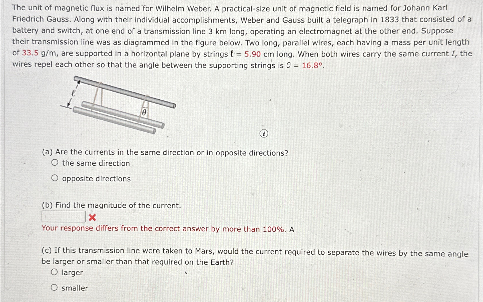 Solved The unit of magnetic flux is named for Wilhelm Weber. | Chegg.com