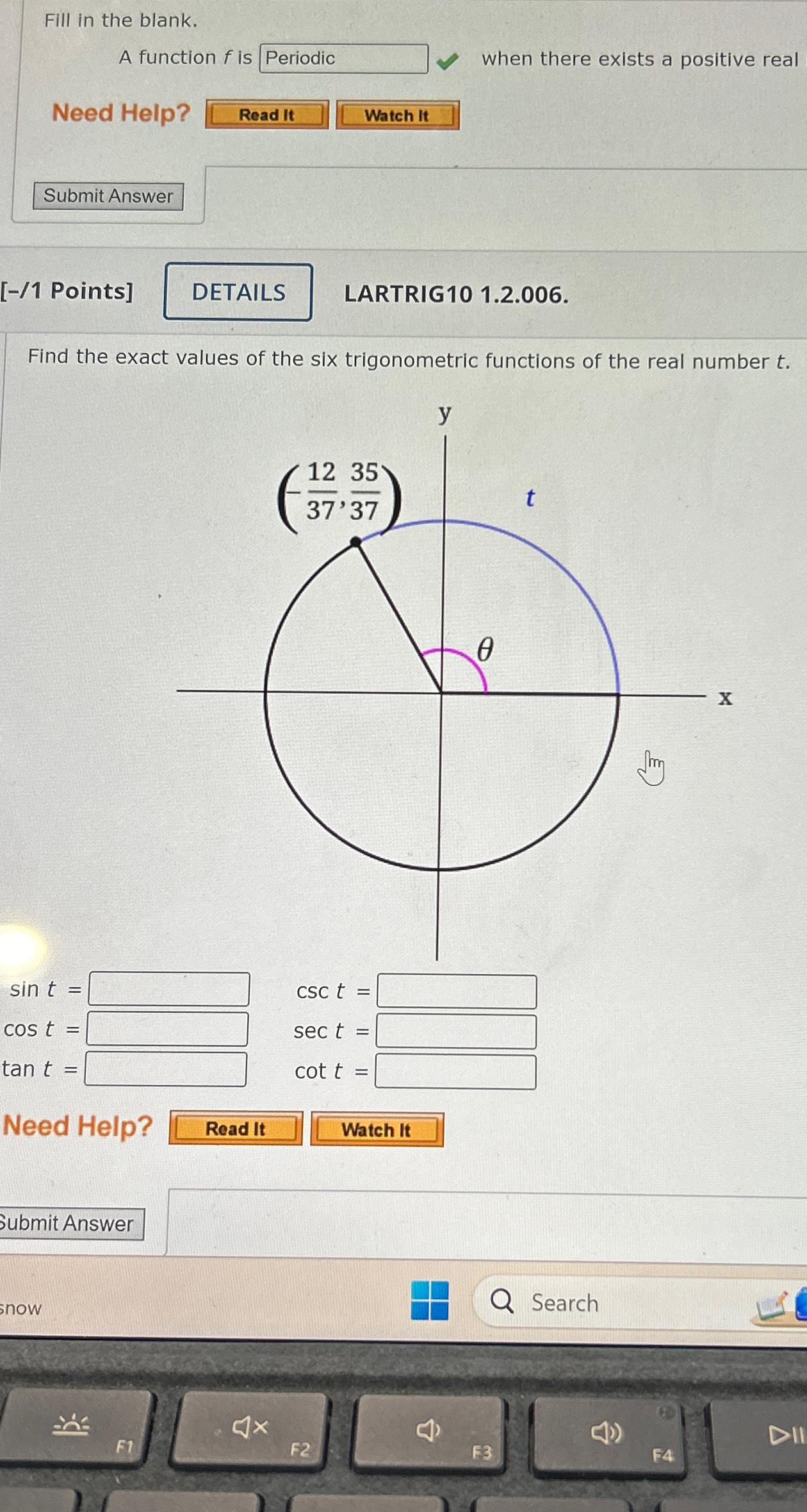Solved Fill in the blank.A function f ﻿iswhen there exists a | Chegg.com