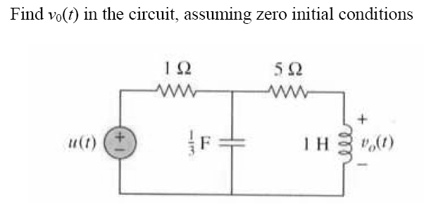 Solved Find v0(t) in the circuit, assuming zero initial | Chegg.com Solved Find v0(t) in the circuit, assuming zero initial | Chegg.com