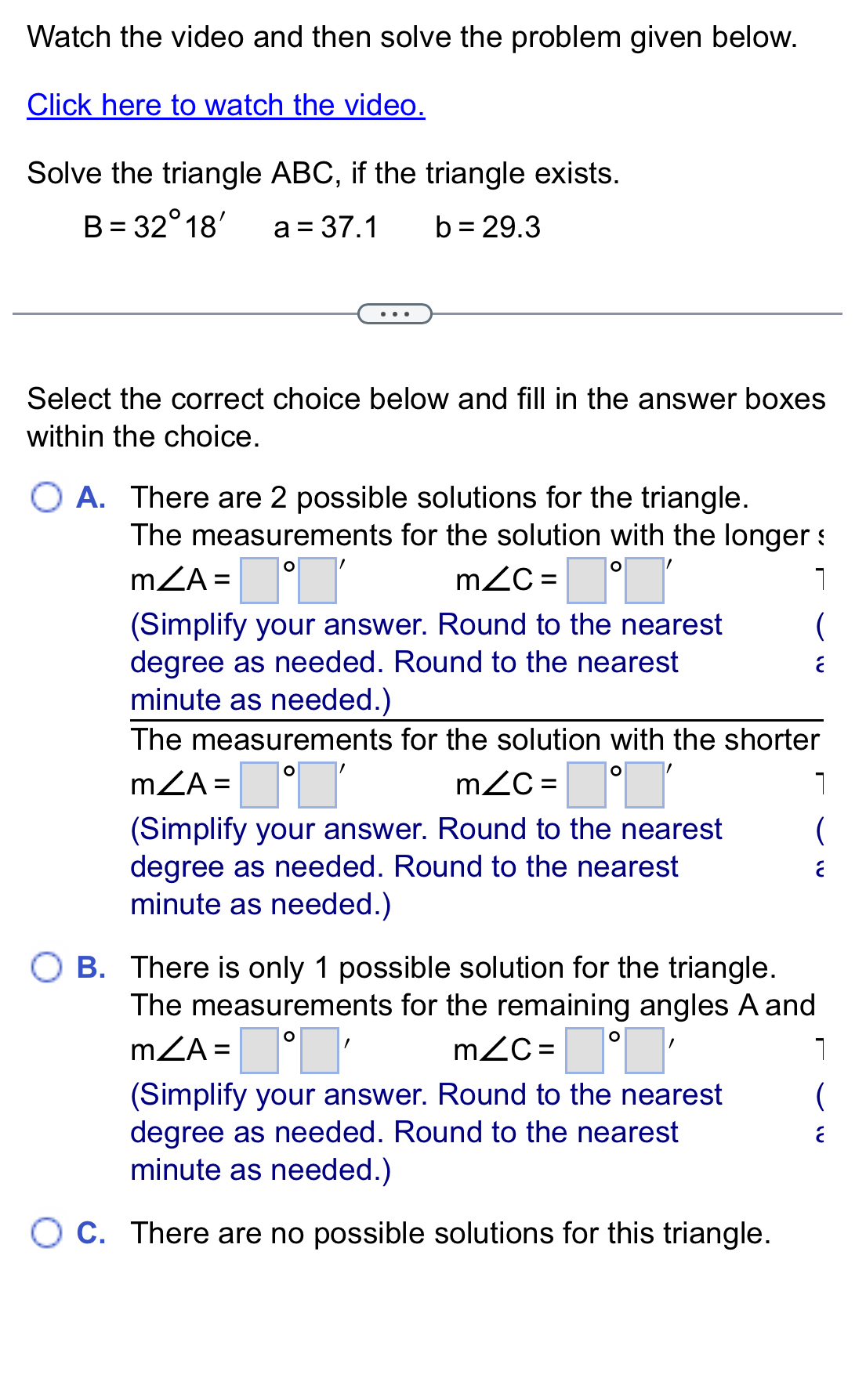 Watch the video and then solve the problem given | Chegg.com