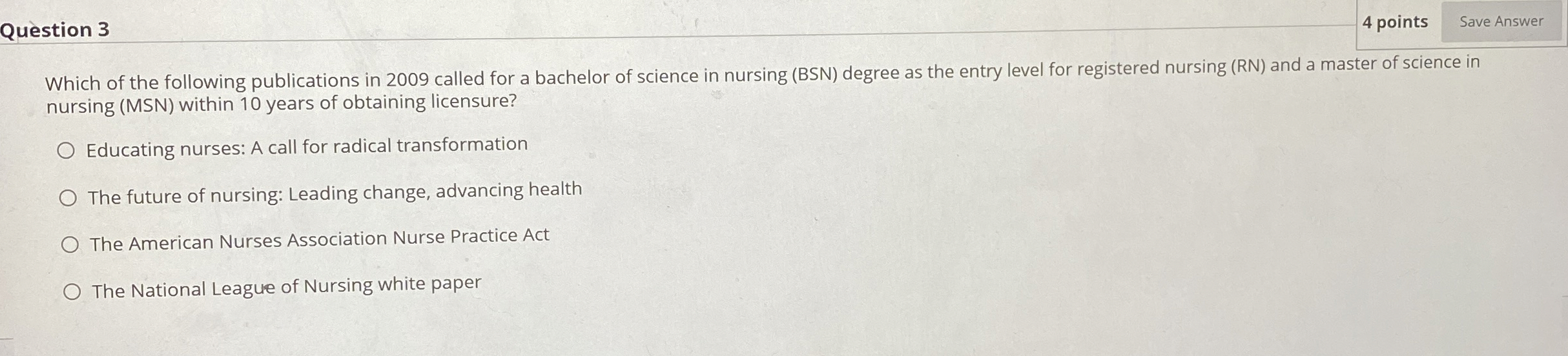 Solved Question 34 ﻿pointsWhich of the following | Chegg.com