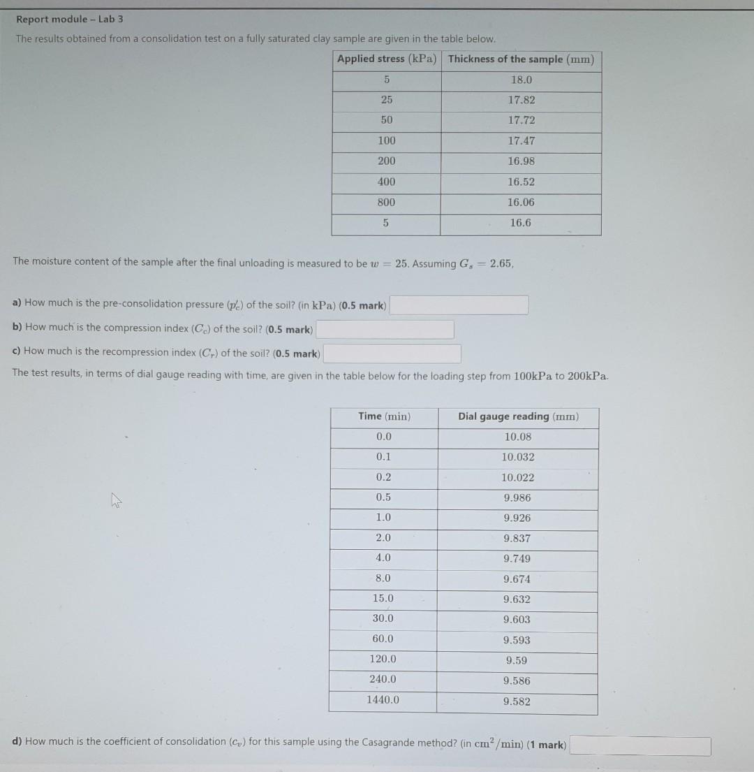 Solved The moisture content of the sample after the final | Chegg.com