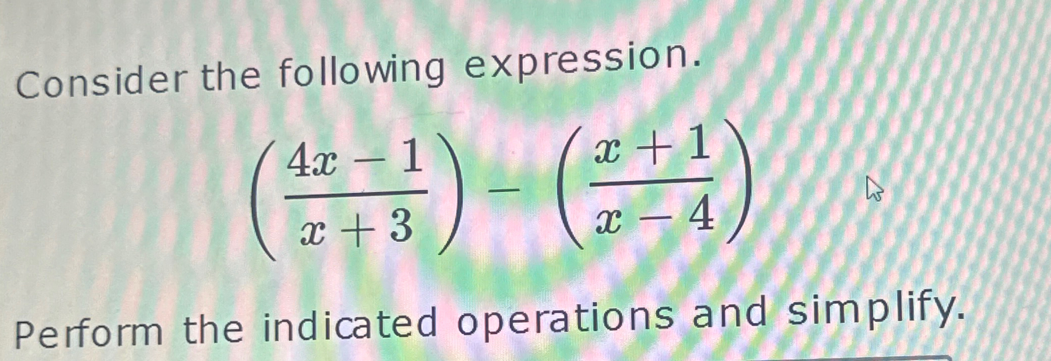 Solved Consider the following | Chegg.com