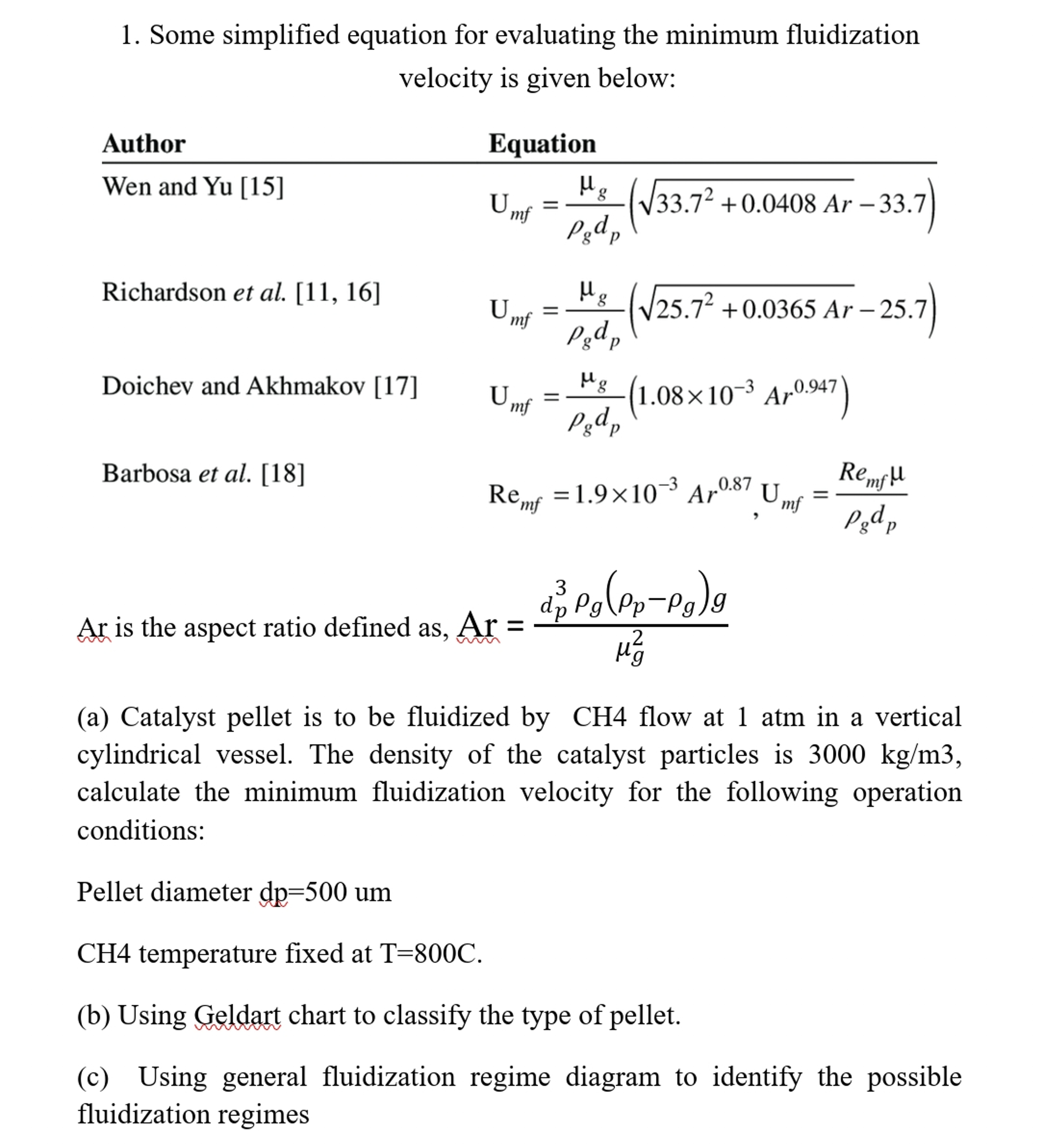 Solved Some simplified equation for evaluating the minimum | Chegg.com