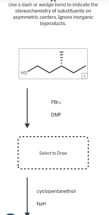 Solved Use a dash or wedge bond to indicate the | Chegg.com