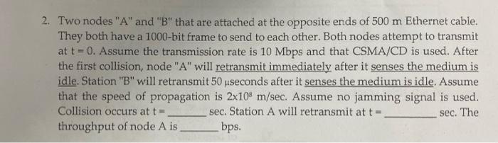 Solved 2. Two nodes "A" and "B" that are attached at the | Chegg.com