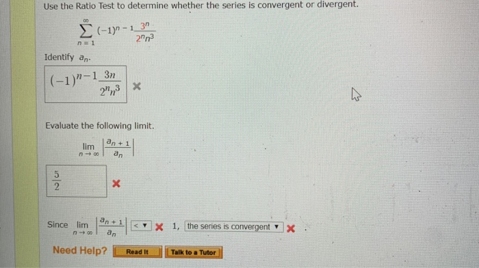 Solved Use the Ratio Test to determine whether the series is | Chegg.com