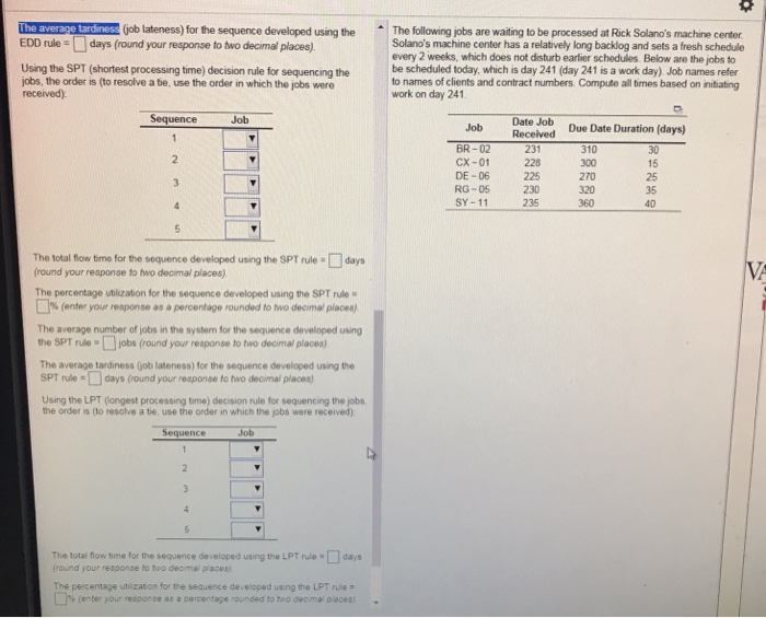 Solved Using the FCFS (first come, first served) decision | Chegg.com