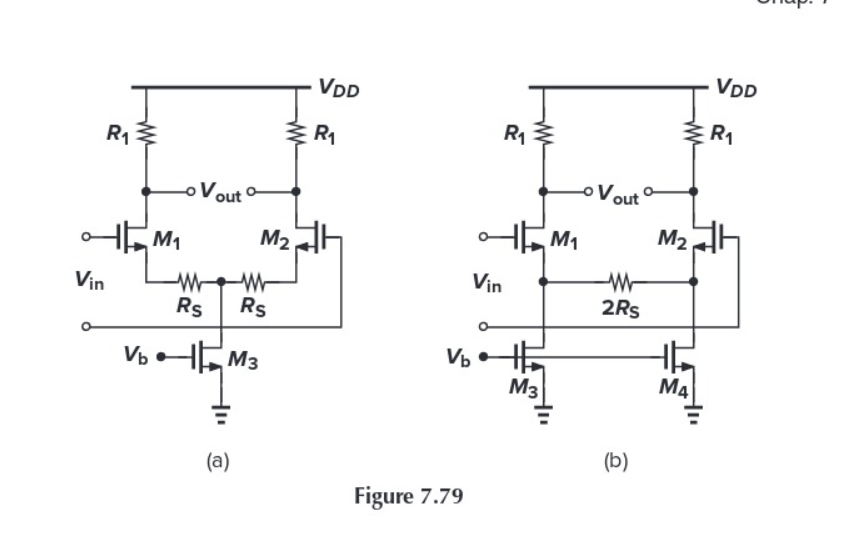 7.26. ﻿Determine the input-referred thermal and 1//f | Chegg.com