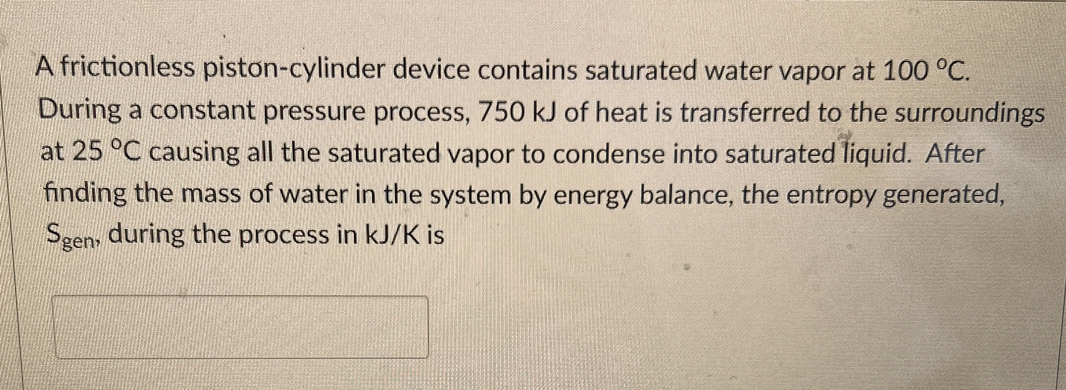 Solved A frictionless piston-cylinder device contains | Chegg.com