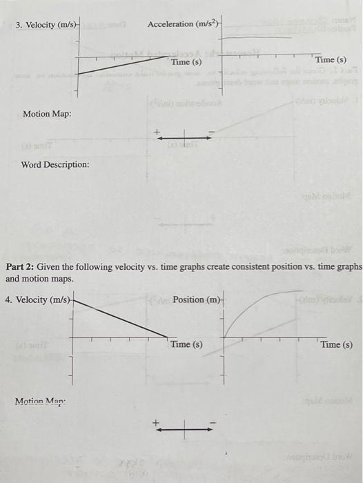 Solved 3. Velocity (m/s) Acceleration (m/s) Time (s) Time | Chegg.com