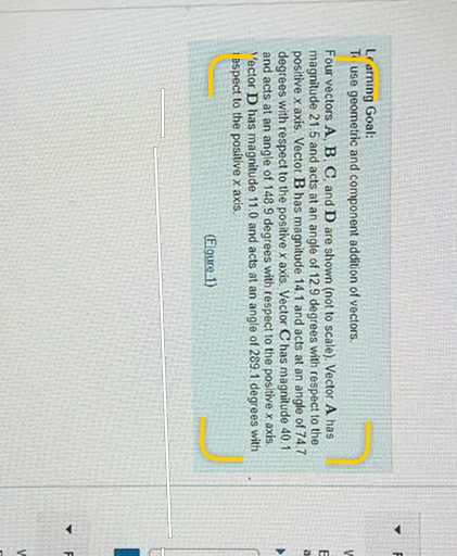Solved Lf arning Goal:Ti use geometric and component | Chegg.com