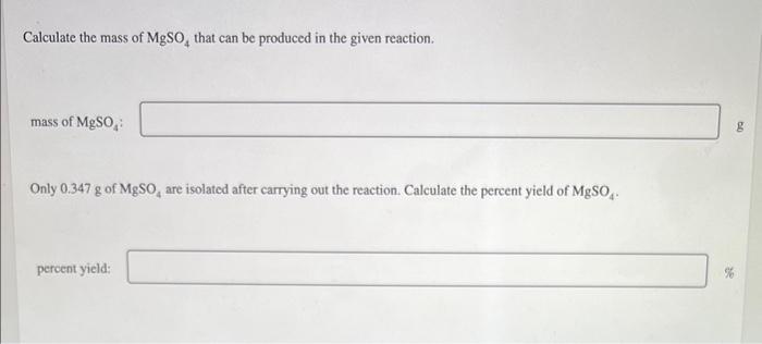 Solved Suppose 53.4 mL of a 0.158M solution of Na2SO4 reacts | Chegg.com