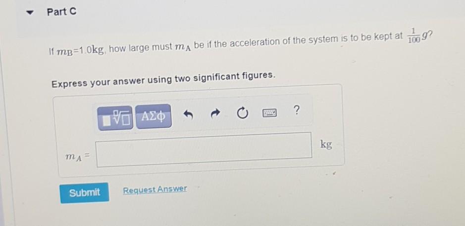 Solved Mass ma rests on a smooth horizontal surface, mp | Chegg.com