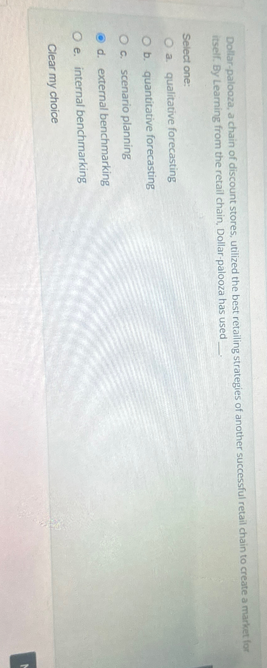 Solved Dollar-palooza, a chain of discount stores, utilized | Chegg.com