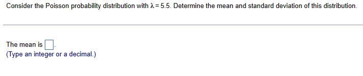 Solved Consider the Poisson probability distribution with | Chegg.com