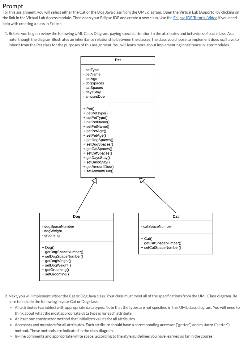 Solved PromptFor this assignment, you will select either the | Chegg.com