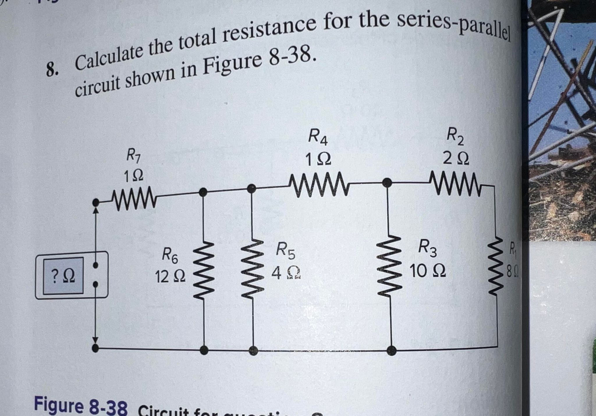 Solved Calculate the total resistance for the | Chegg.com
