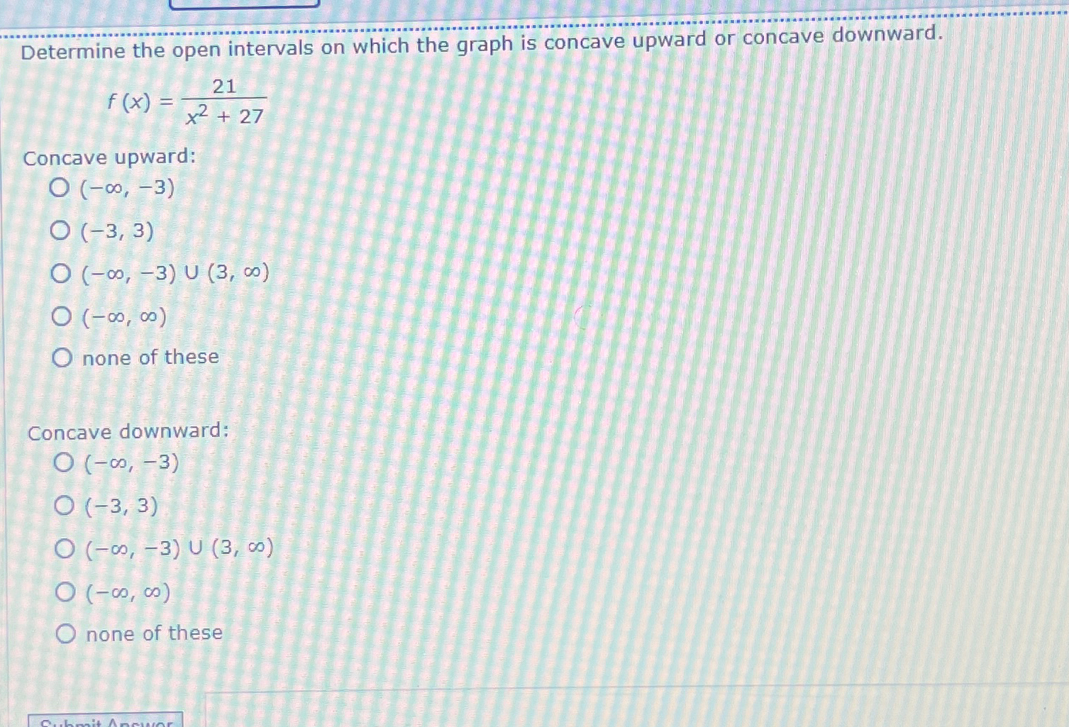 Solved Determine the open intervals on which the graph is | Chegg.com