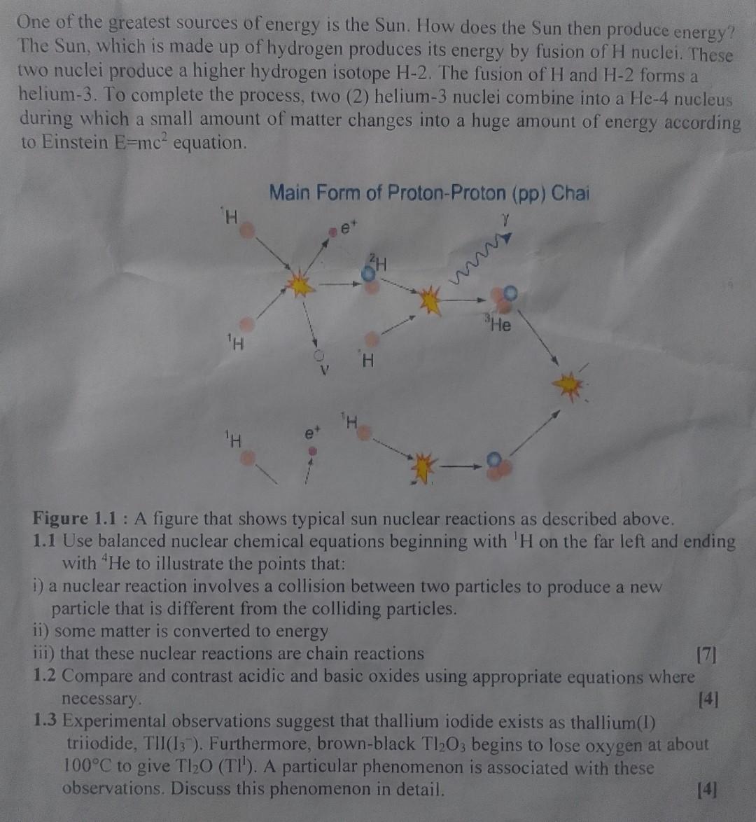 Solved One of the greatest sources of energy is the Sun. How | Chegg.com
