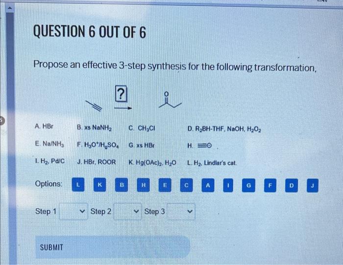 Solved Propose an effective 3-step synthesis for the | Chegg.com Solved Propose an effective 3-step synthesis for the | Chegg.com