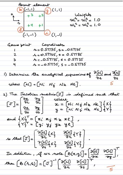 The Carterian coordinetes of the real geometry can be | Chegg.com
