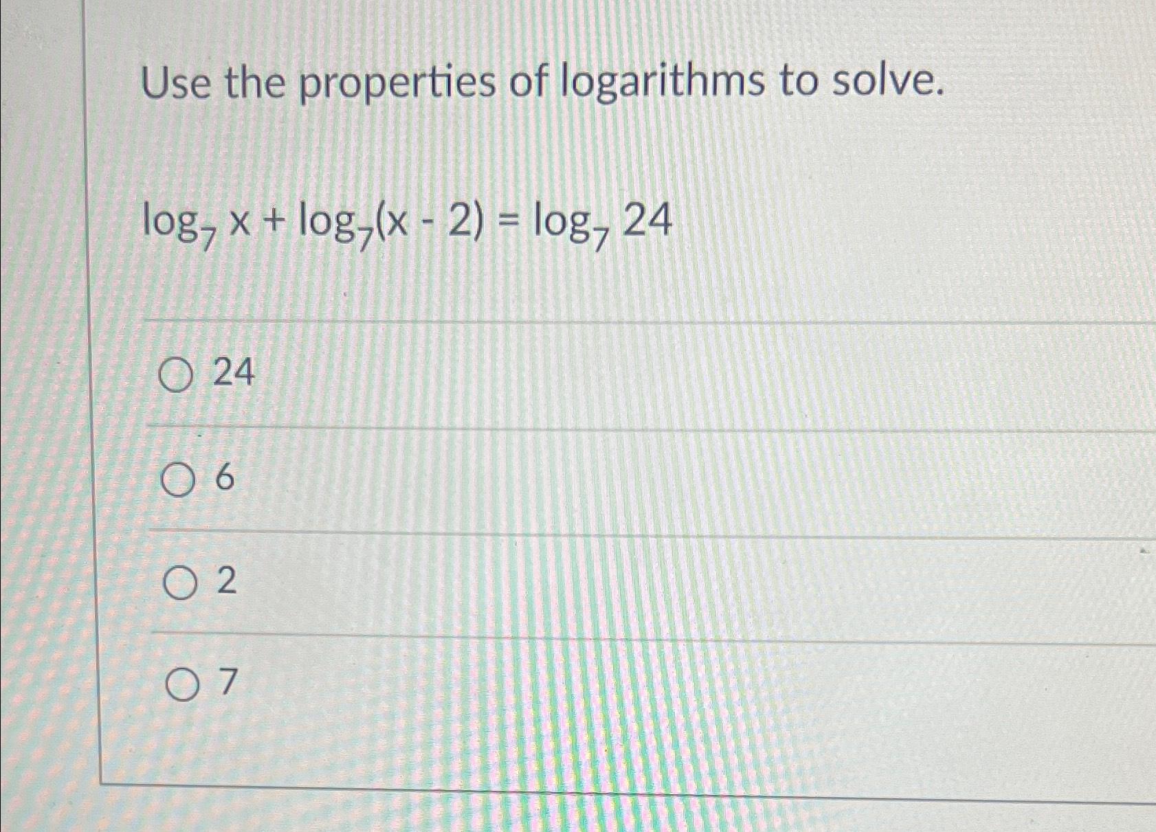 Solved Use the properties of logarithms to | Chegg.com