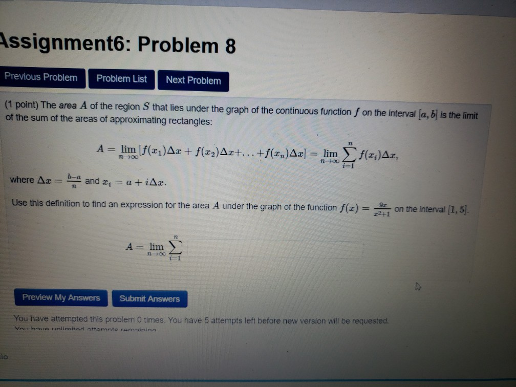 Solved Assignment6: Problem 8 Previous Problem Problem List | Chegg.com