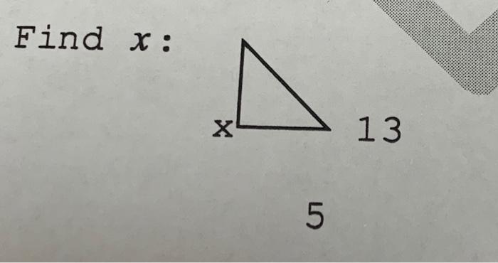 Solved Find x : | Chegg.com