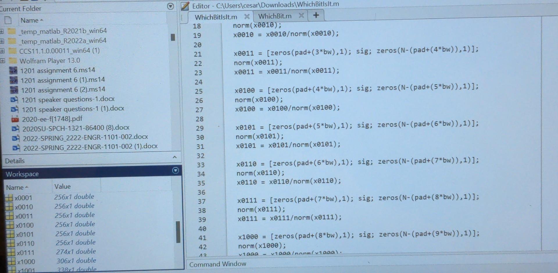 Solved good 707070 C: Users cesar Downloads Current Folder | Chegg.com