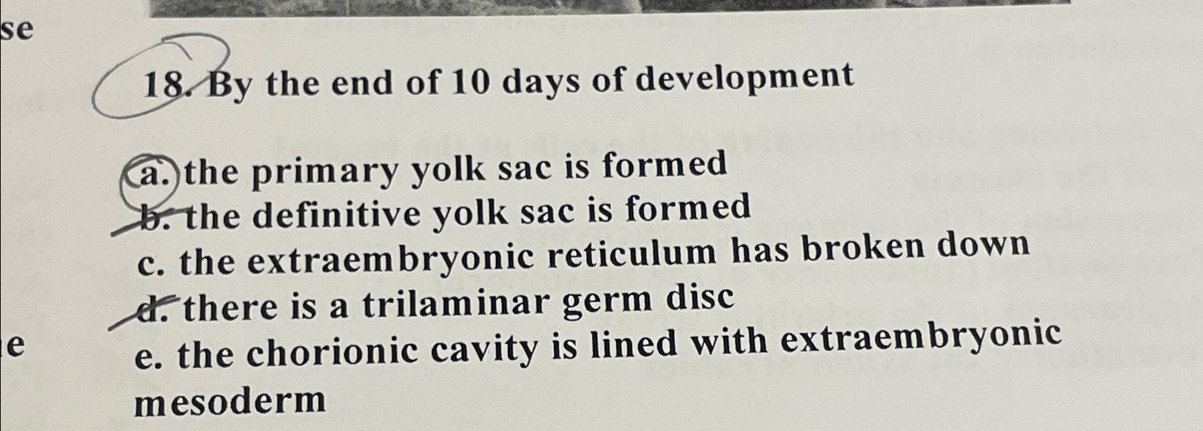 Solved By the end of 10 ﻿days of developmenta. ﻿the primary | Chegg.com