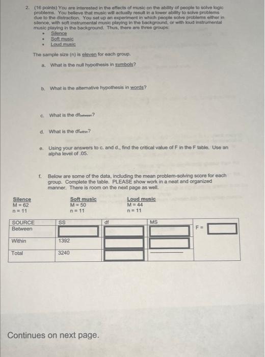 Solved 2. (16 points) You are interested in the offects of | Chegg.com