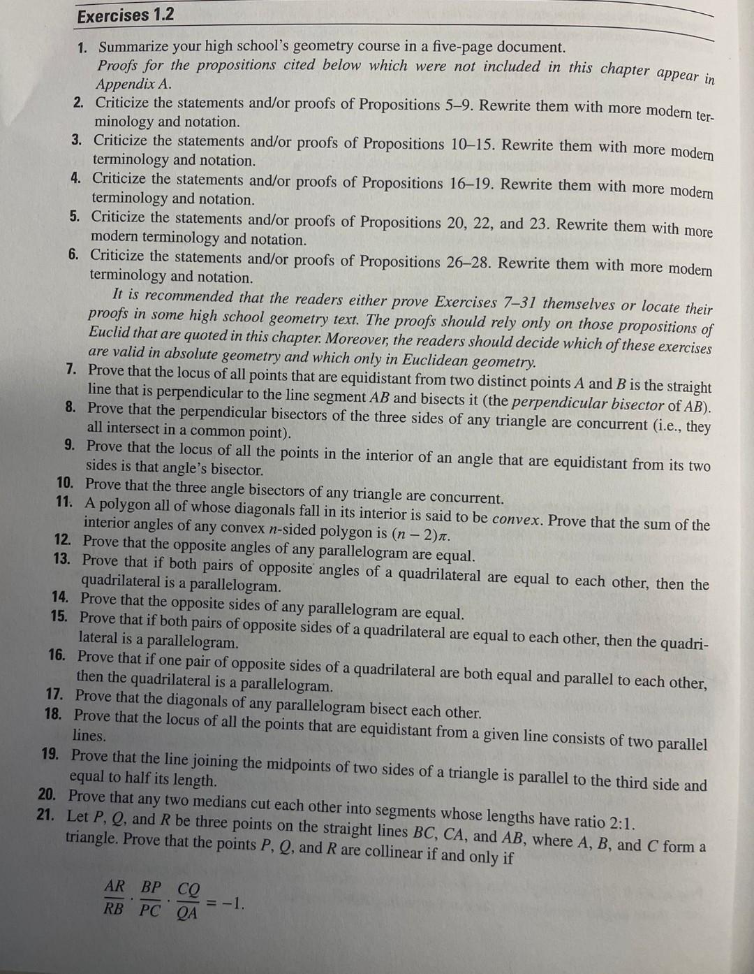 Solved Exercises 1.2 1. Summarize your high school's | Chegg.com