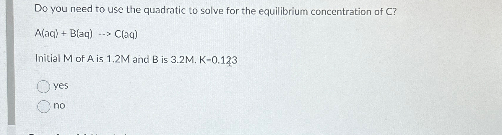 Solved Do you need to use the quadratic to solve for the | Chegg.com