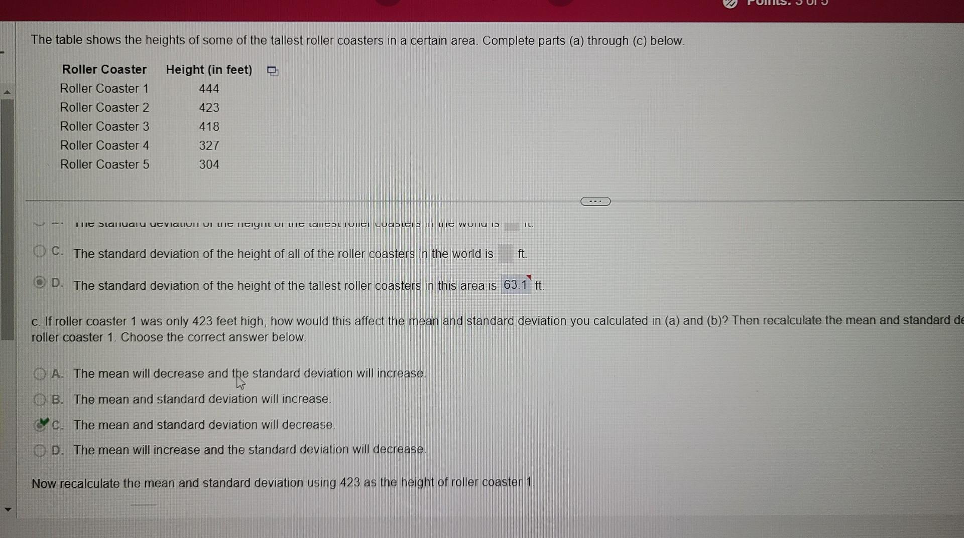 Solved the table shows the heights of some of the tallest | Chegg.com