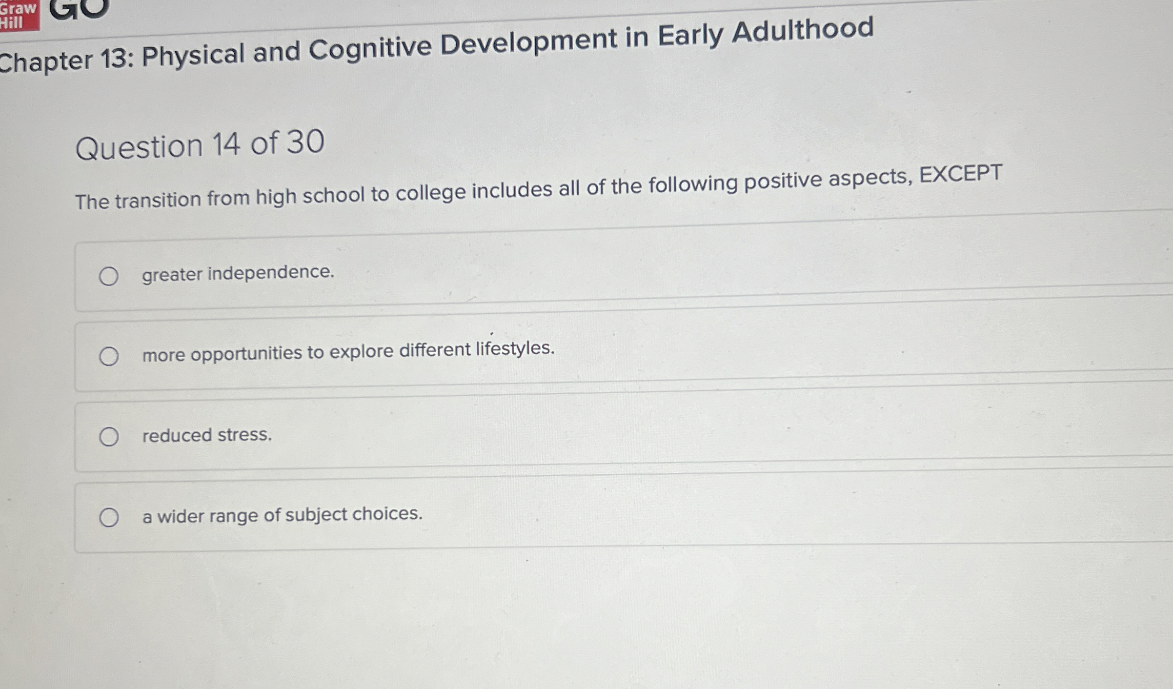 Solved Chapter 13: Physical and Cognitive Development in | Chegg.com