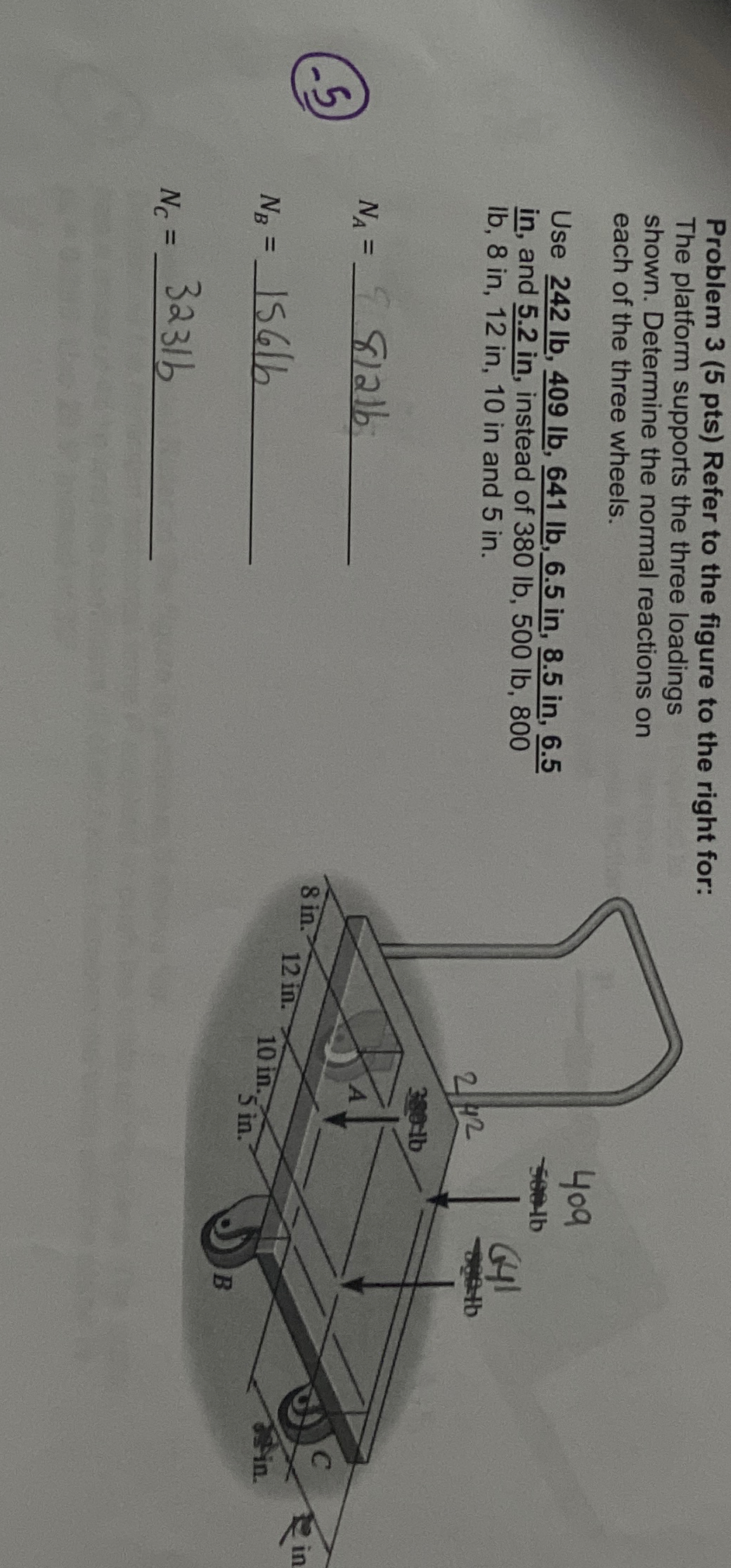 Solved Problem 3 (5 ﻿pts) ﻿Refer to the figure to the right | Chegg.com